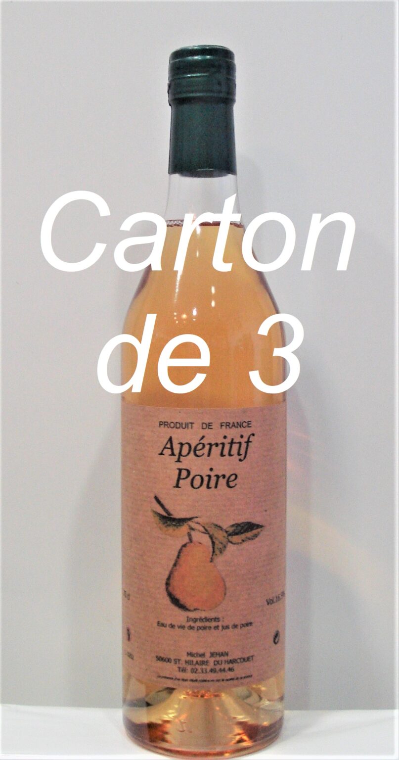 Apéritif Poire 70cl 3 bouteilles